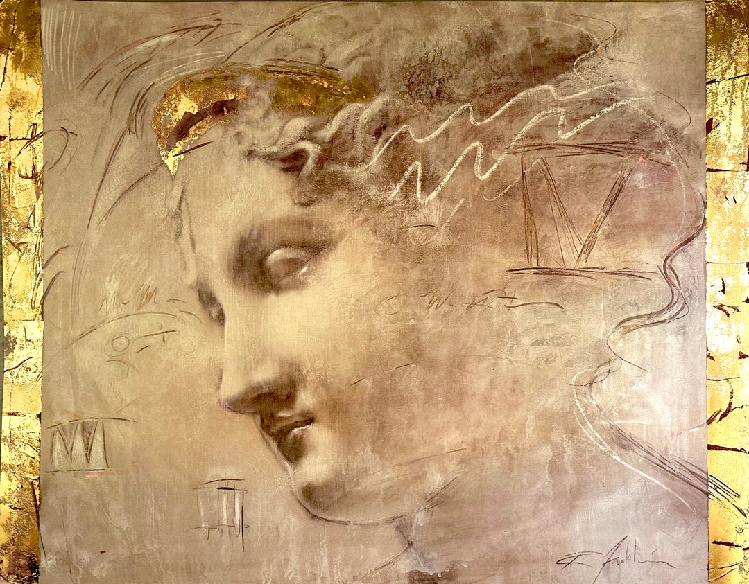 Song of Athena - RARE, OVERSIZE Neoclassical Art Print by Richard ...