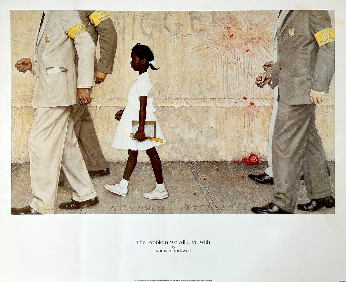 The Problem We All Live With by Norman Rockwell - Art Print - Out of ...