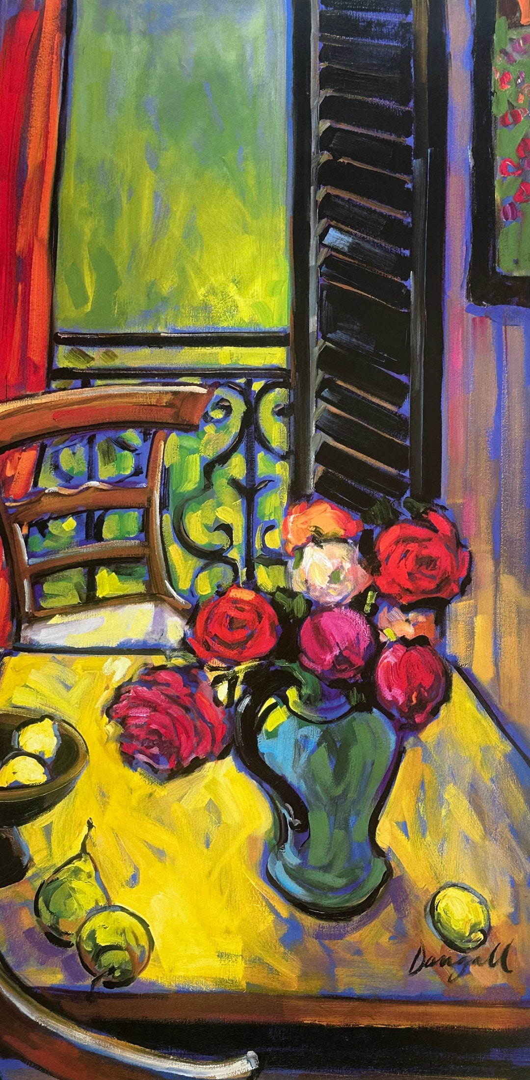 Late Afternoon Still Life by Jae Dougall - Rare Art Print - 16.25 X 32. ...