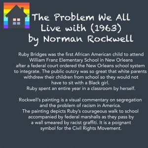 The Problem We All Live With by Norman Rockwell - Art Print - Out of ...