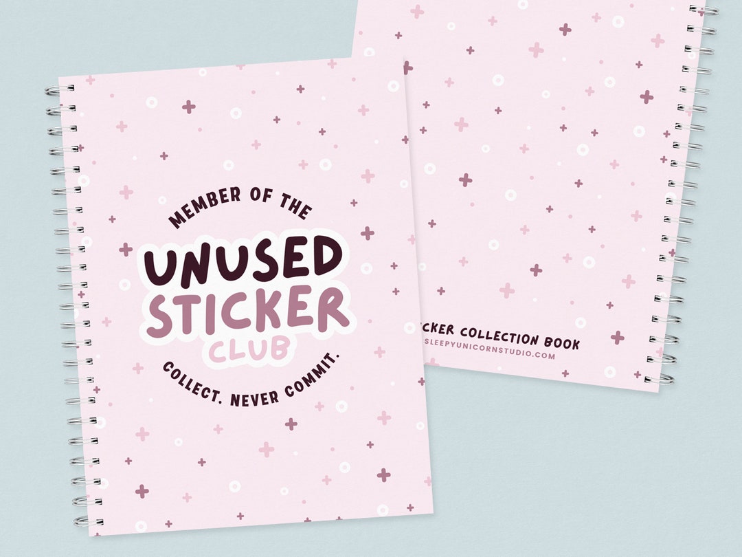 Unused Sticker Club Reusable Sticker Book for Sticker - Etsy