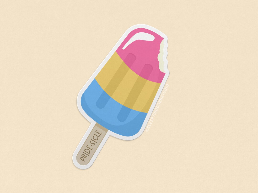 Pansexual PRIDE Popsicle Sticker Fun Pride Sticker LGBTQ - Etsy