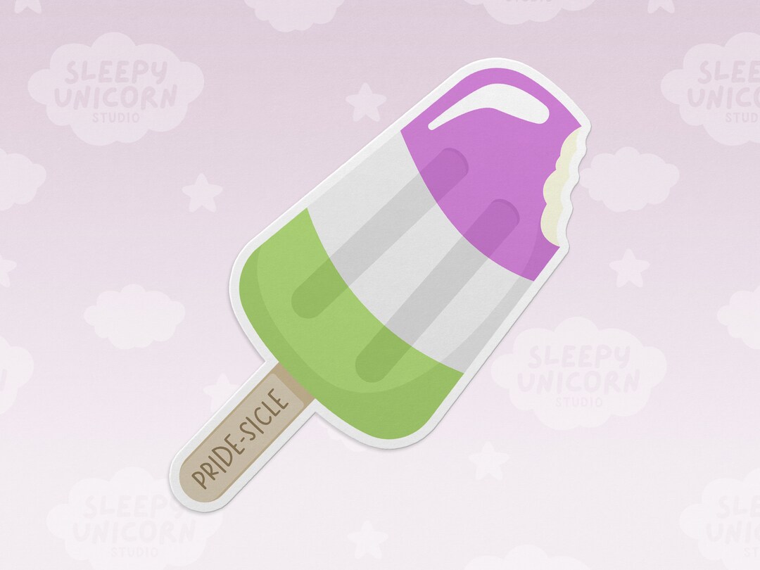 Genderqueer Pride Subtle Sticker, Coming Out Gift, Alphabet Mafia ...