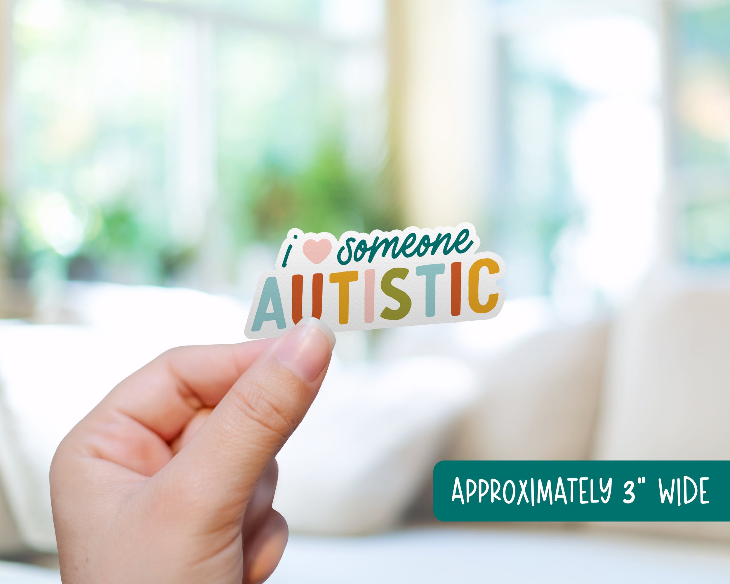 I Love Someone Autistic Vinyl Sticker Self Love Gift for - Etsy
