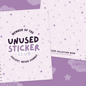 Unused Sticker Club Reusable Sticker Book for Sticker - Etsy