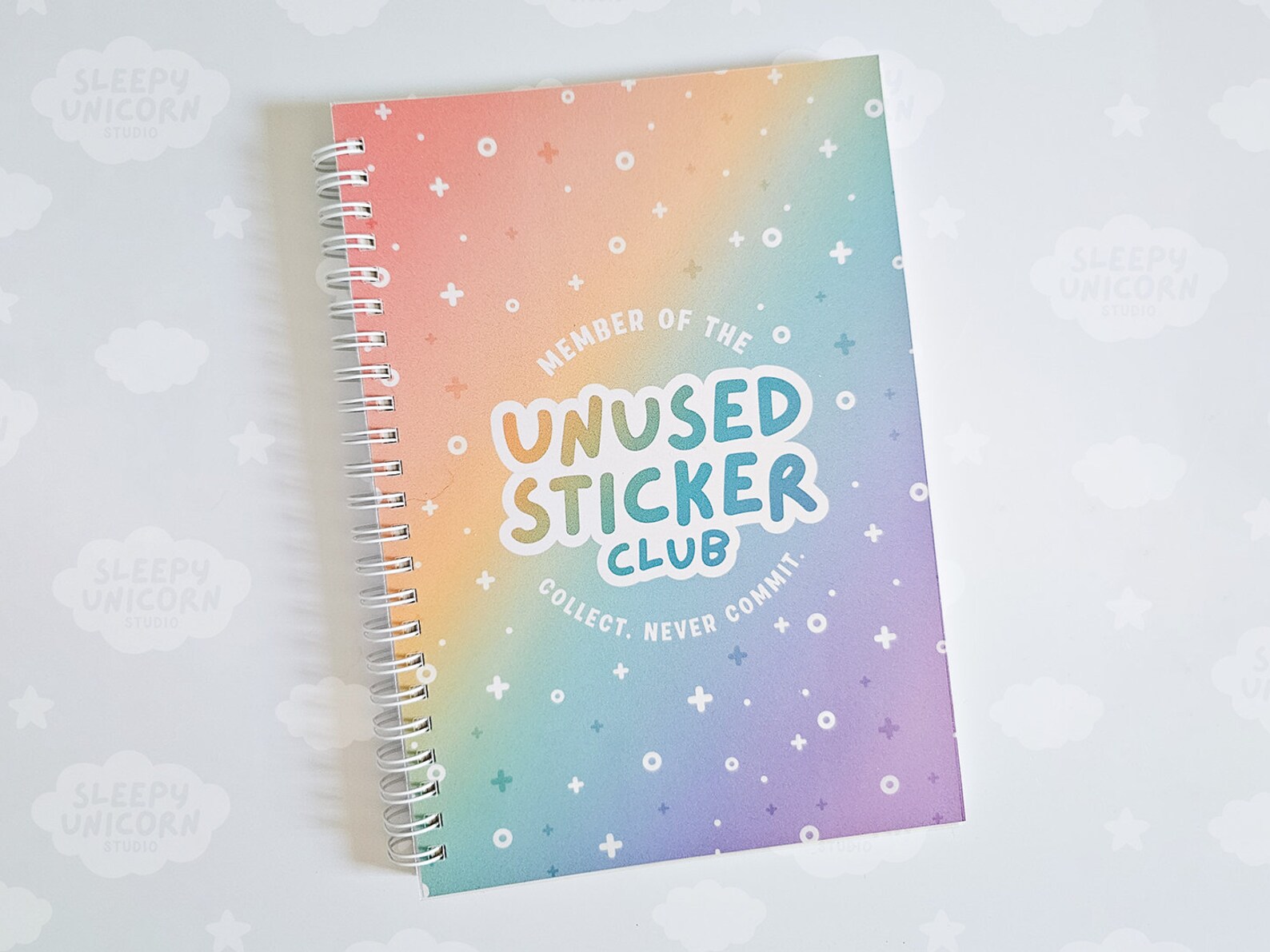 Unused Sticker Club Reusable Sticker Book for Sticker Collector, 6x8 ...