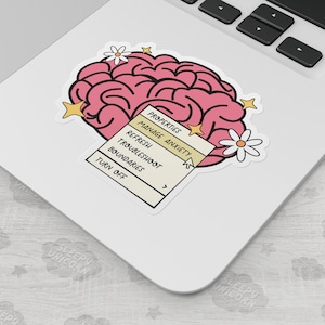 Manage Anxiety Mental Health Sticker, Self Love Sticker, Mental Health ...