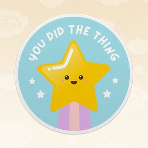 You Did the Thing Sticker - Etsy
