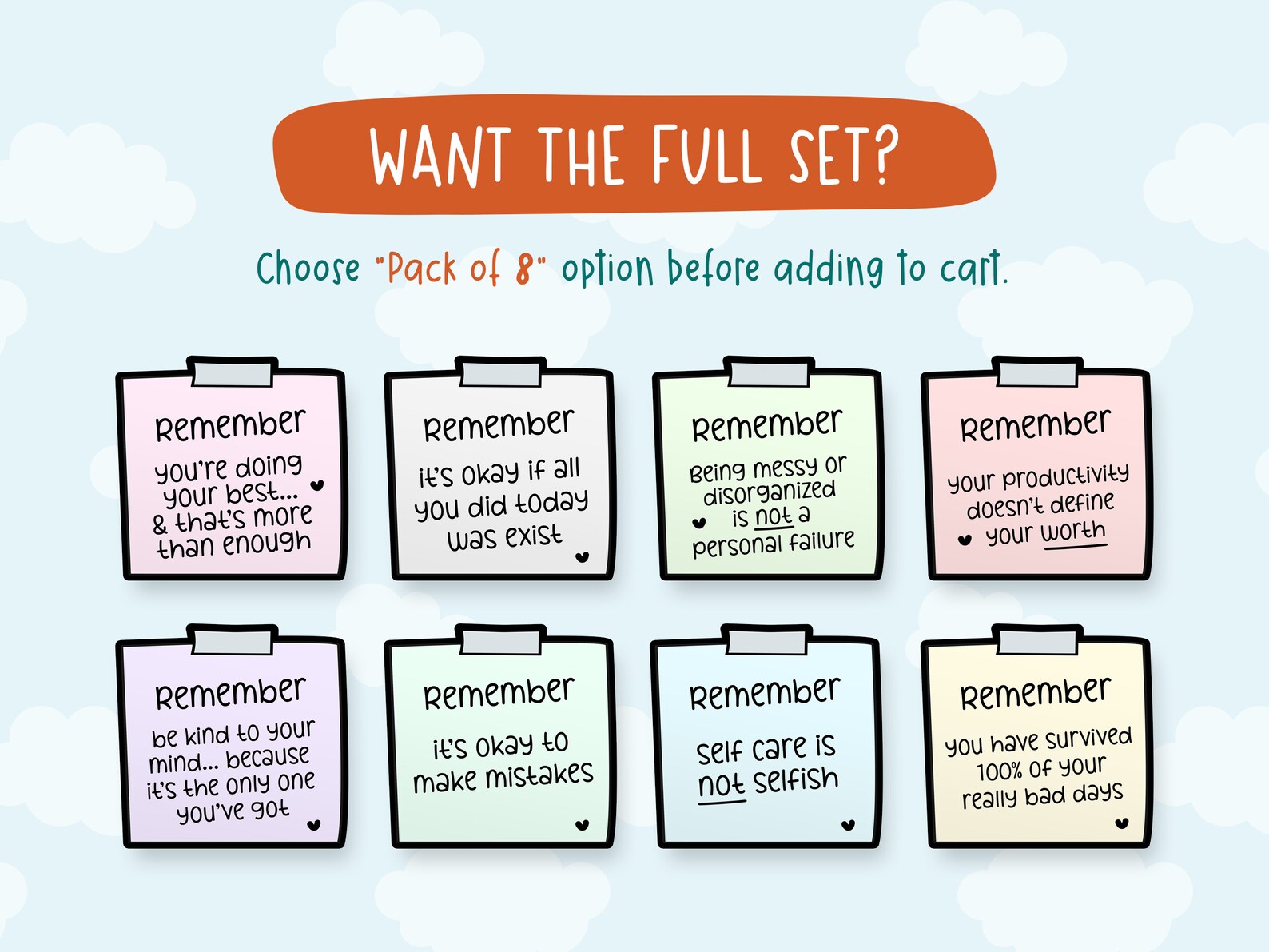 Remember: Self Care Isn't Selfish Mental Health Post It - Etsy