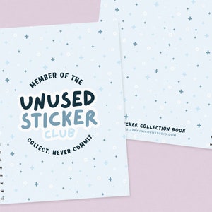 Unused Sticker Club Reusable Sticker Book for Sticker - Etsy