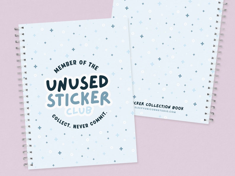 Unused Sticker Club Reusable Sticker Book for Sticker - Etsy