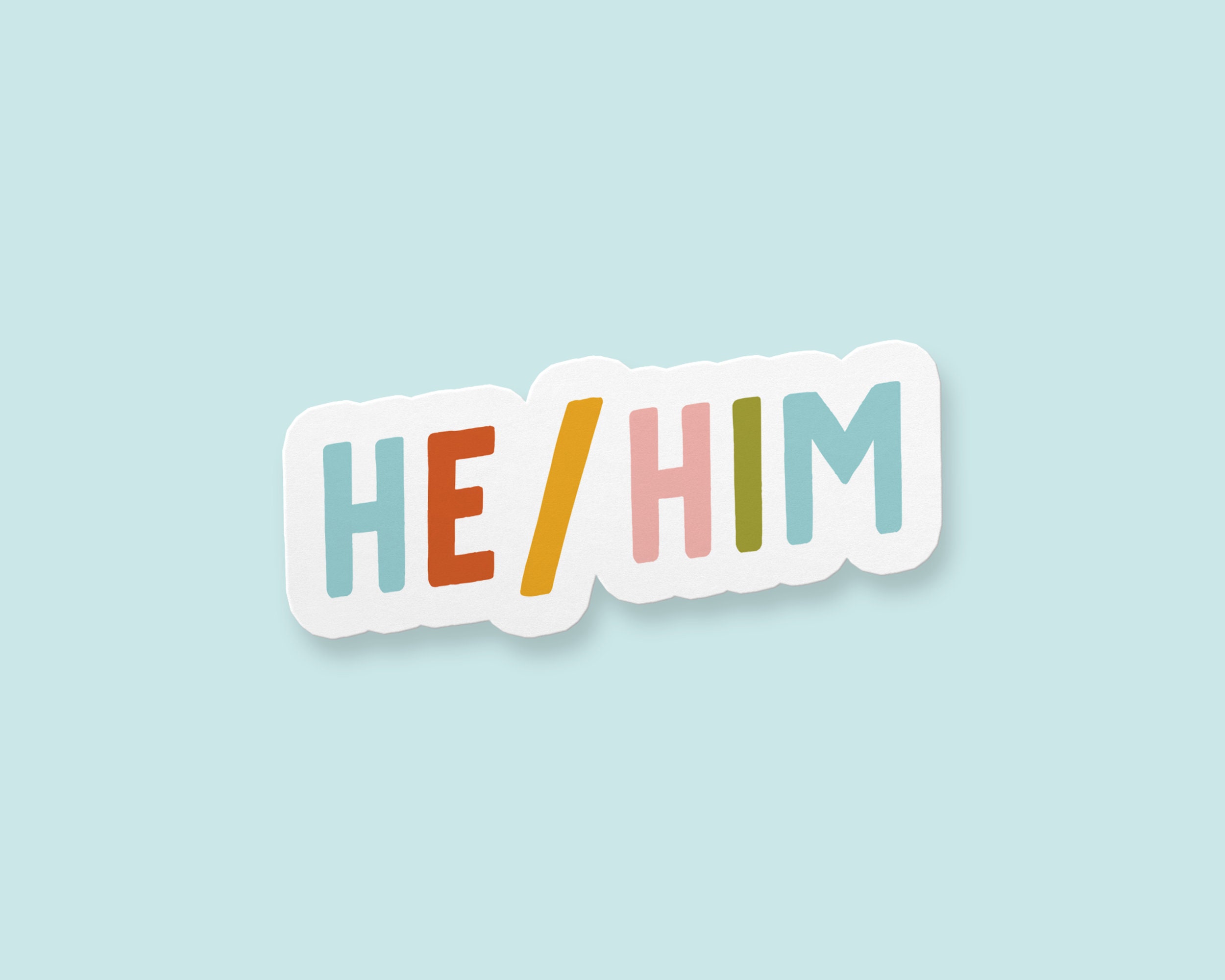 Pronoun Sticker He/him Pride Sticker Alphabet Mafia LGBTQ | Etsy