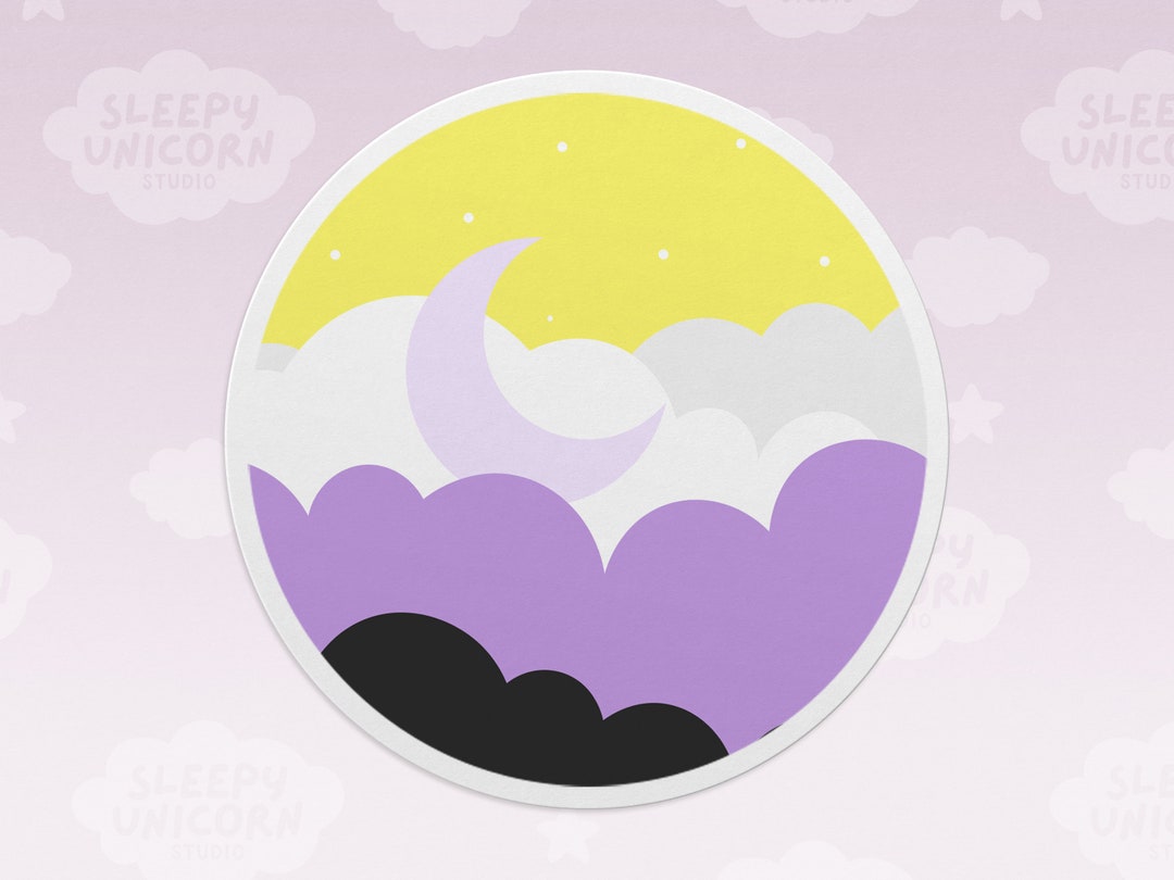 Nonbinary Pride Subtle Sticker, Coming Out Gift, Alphabet Mafia, LGBTQ ...