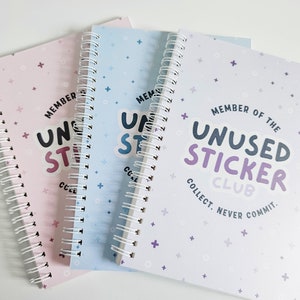 Unused Sticker Club Reusable Sticker Book for Sticker - Etsy
