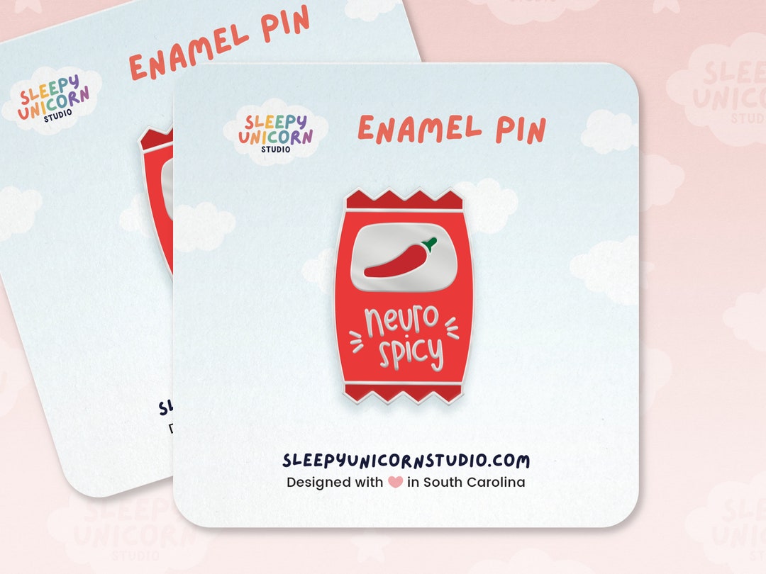 Neuro Spicy Enamel Pin: Neurodiversity Awareness Accessory - Etsy