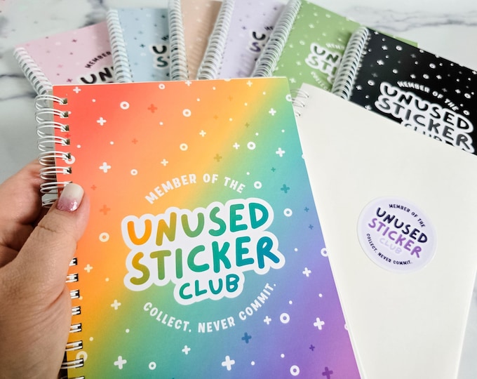 Glow in the Dark Reusable Sticker Book, Handmade Composition Sticker ...