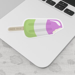 Genderqueer Pride Subtle Sticker, Coming Out Gift, Alphabet Mafia ...