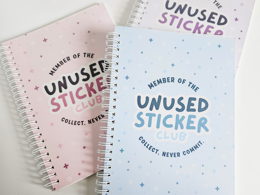 Unused Sticker Club Reusable Sticker Book for Sticker - Etsy