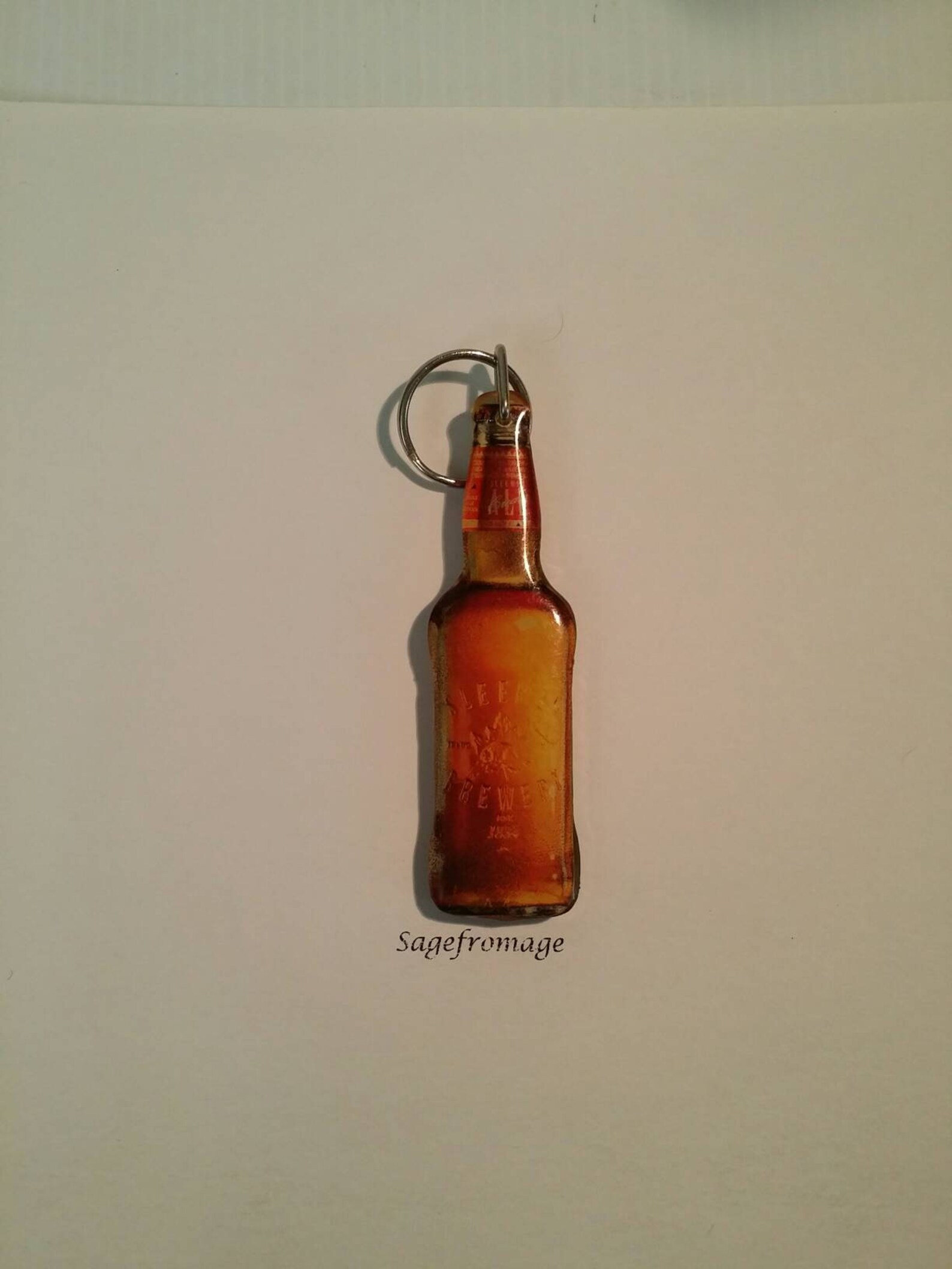 Beer Bottle Key Chain - Etsy