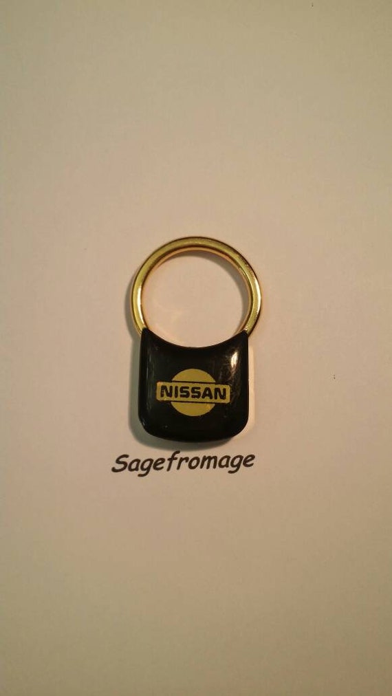 NISSAN Key Chain Keychain Key Fob Keytag Vintage Auto… - Gem