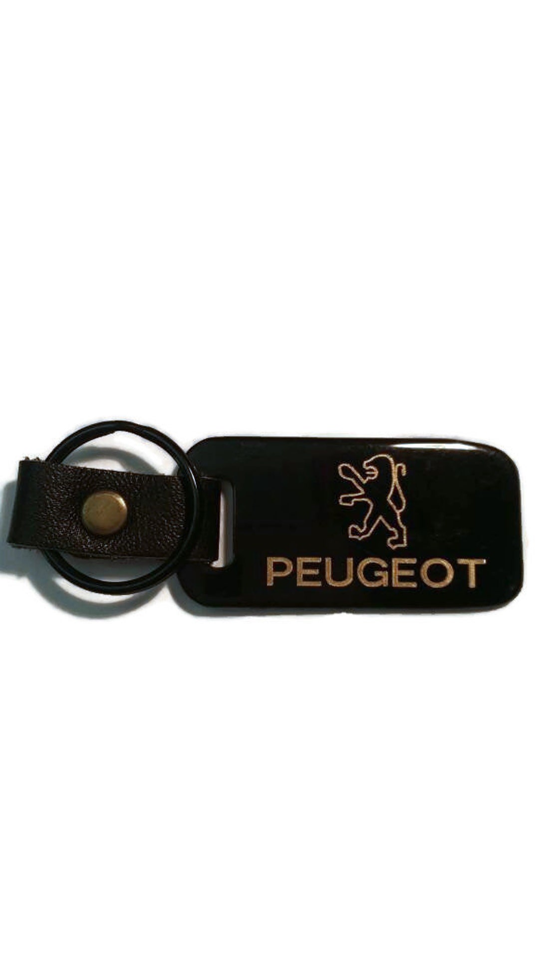 Peugeot Key Chain Keychain Key Fob Keytag Vintage Automotove Keychain ...