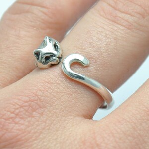 Cat Silver Ring, Vintage Cat Ring, Vintage Silver Cat Rings, Vintage ...