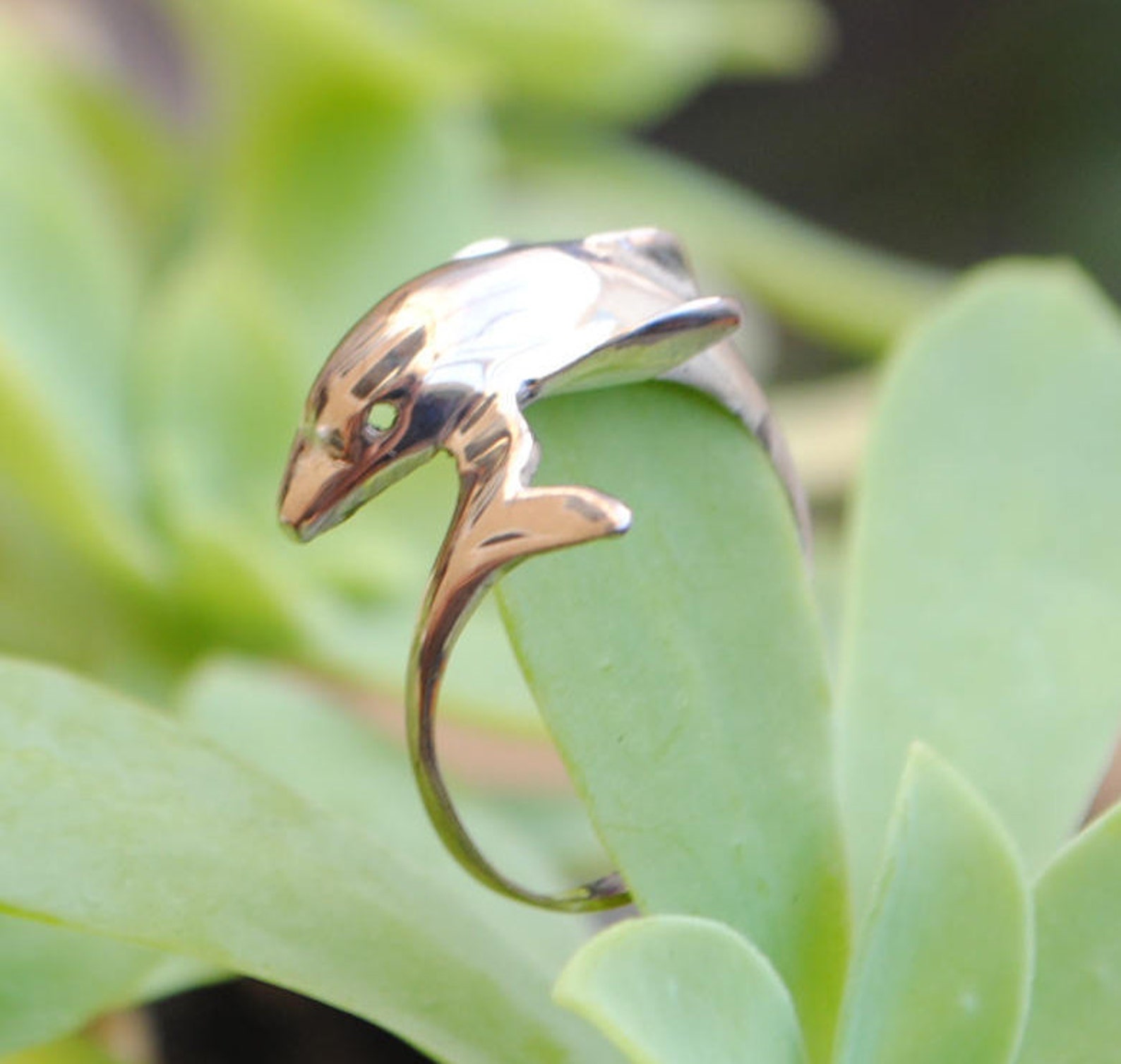 Dolphin Ring - Silver Ring - Dolphins - Vintage Ring - Iroquoise - Etsy