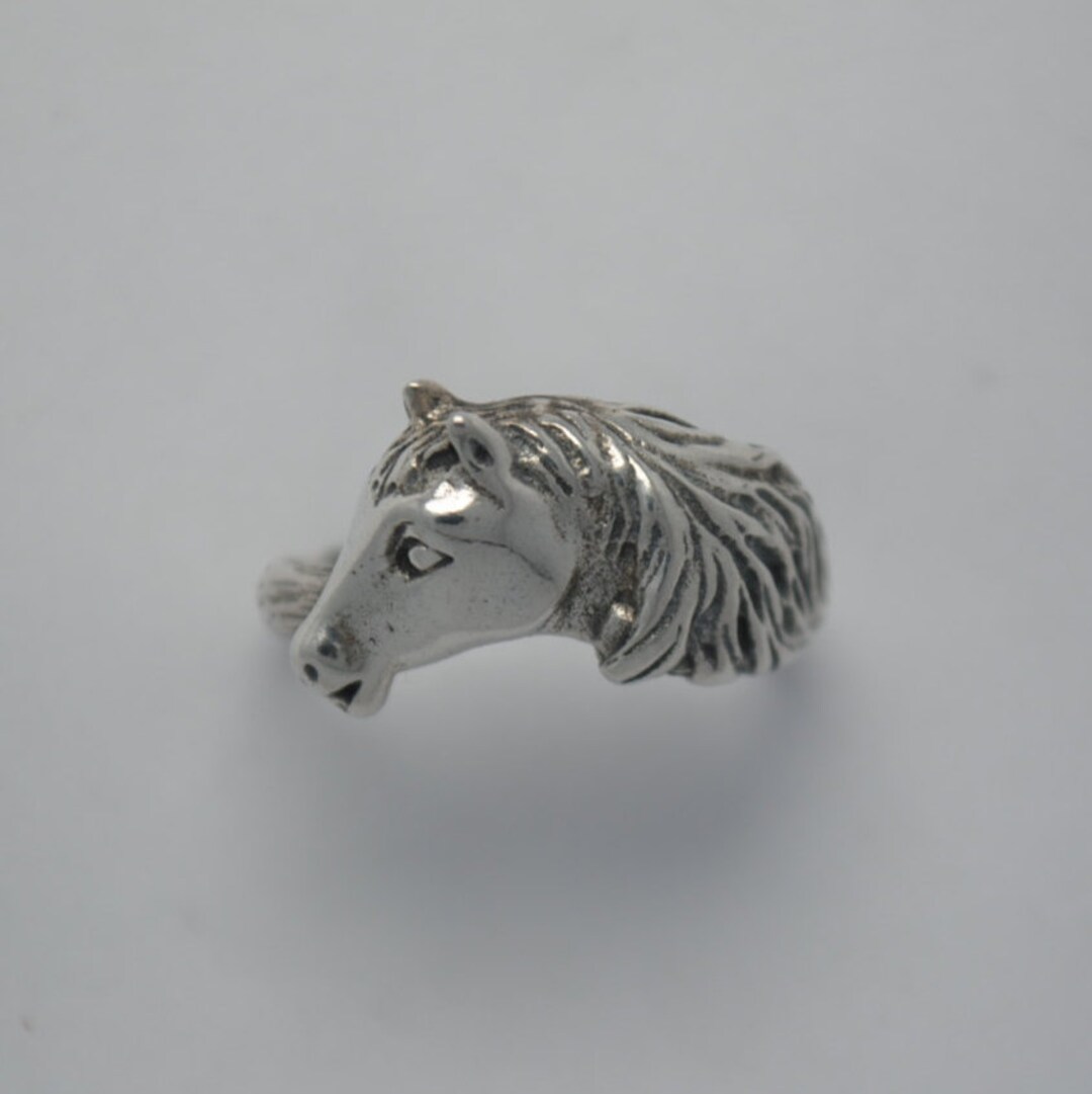Horse Silver Ring, Head Horse Ring, Poney Ring, Riding Ring, Riding ...