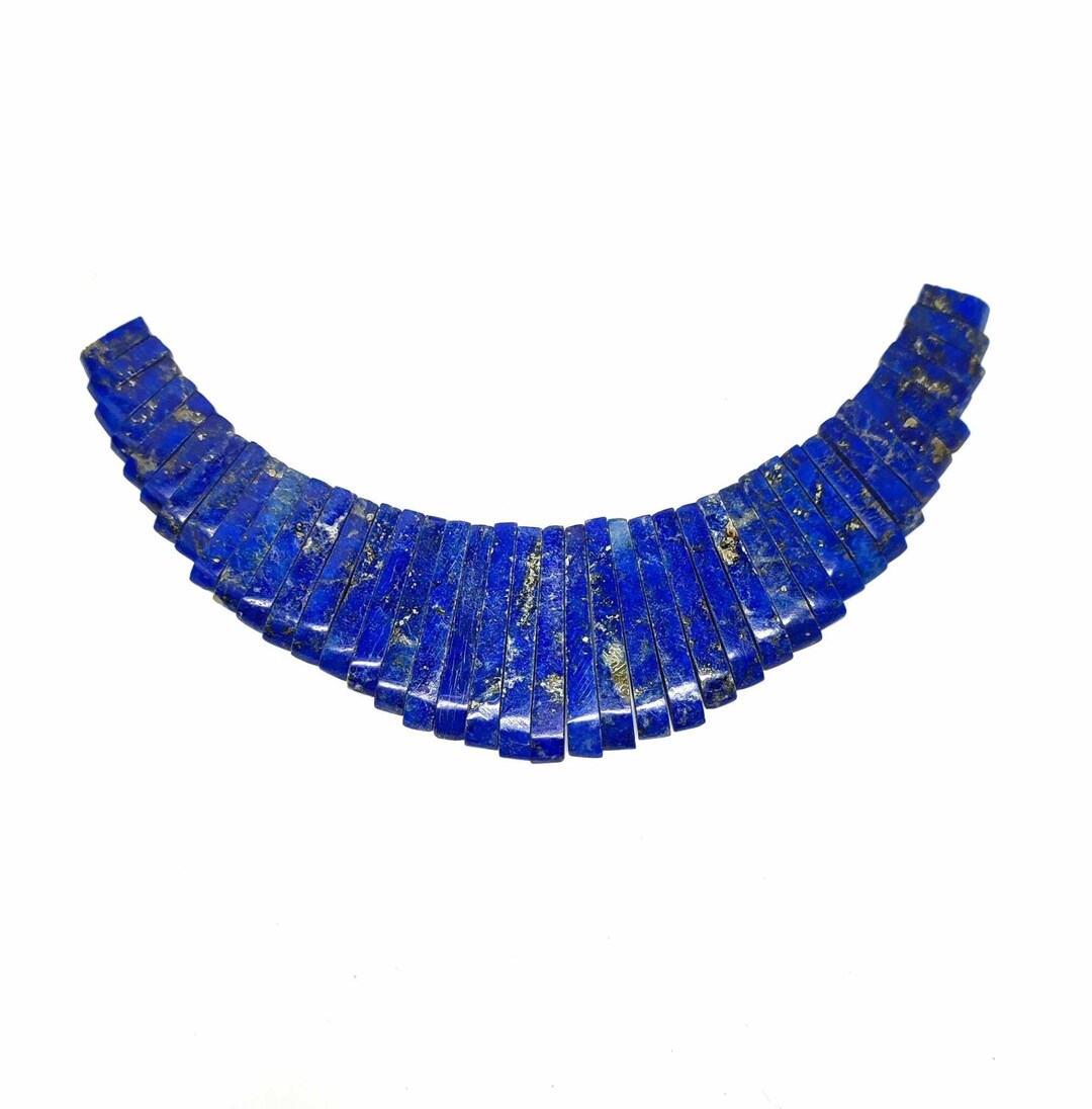 Lapis Lazuli Sliver Pearls for Creations - Etsy