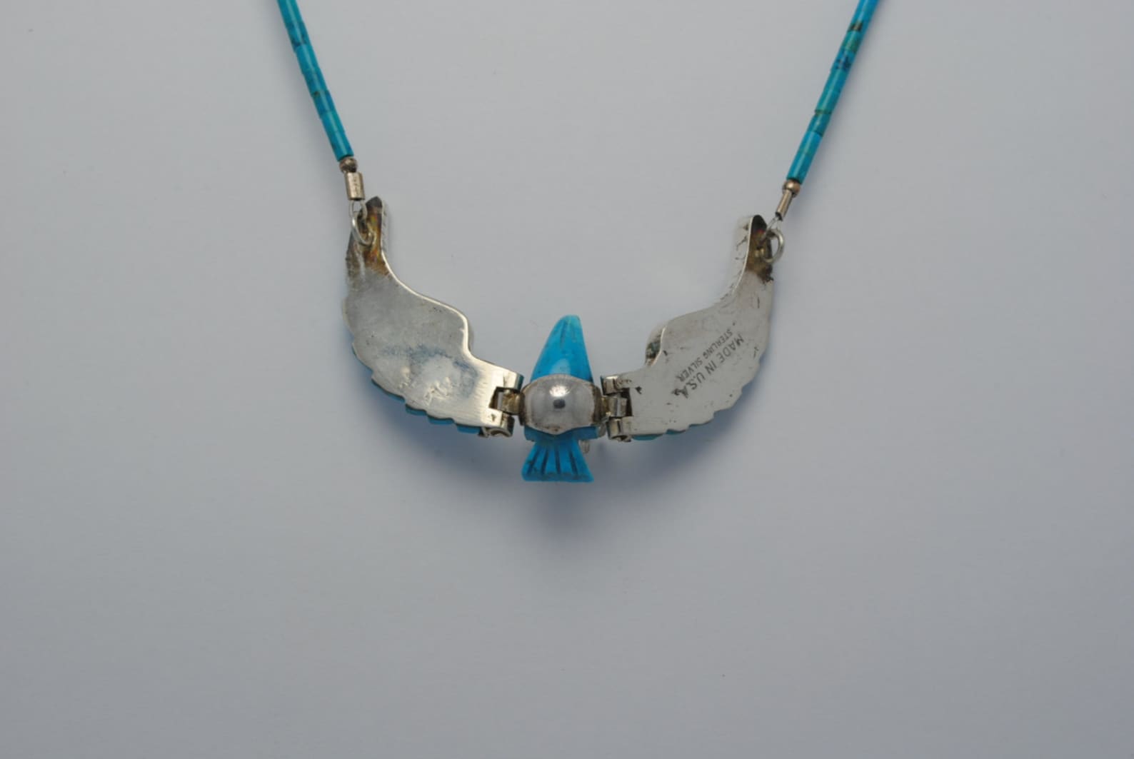 Turquoise Eagle Necklace Vintage - Etsy