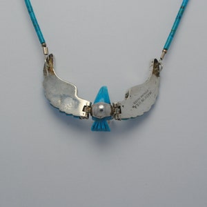 Turquoise Eagle Necklace Vintage - Etsy