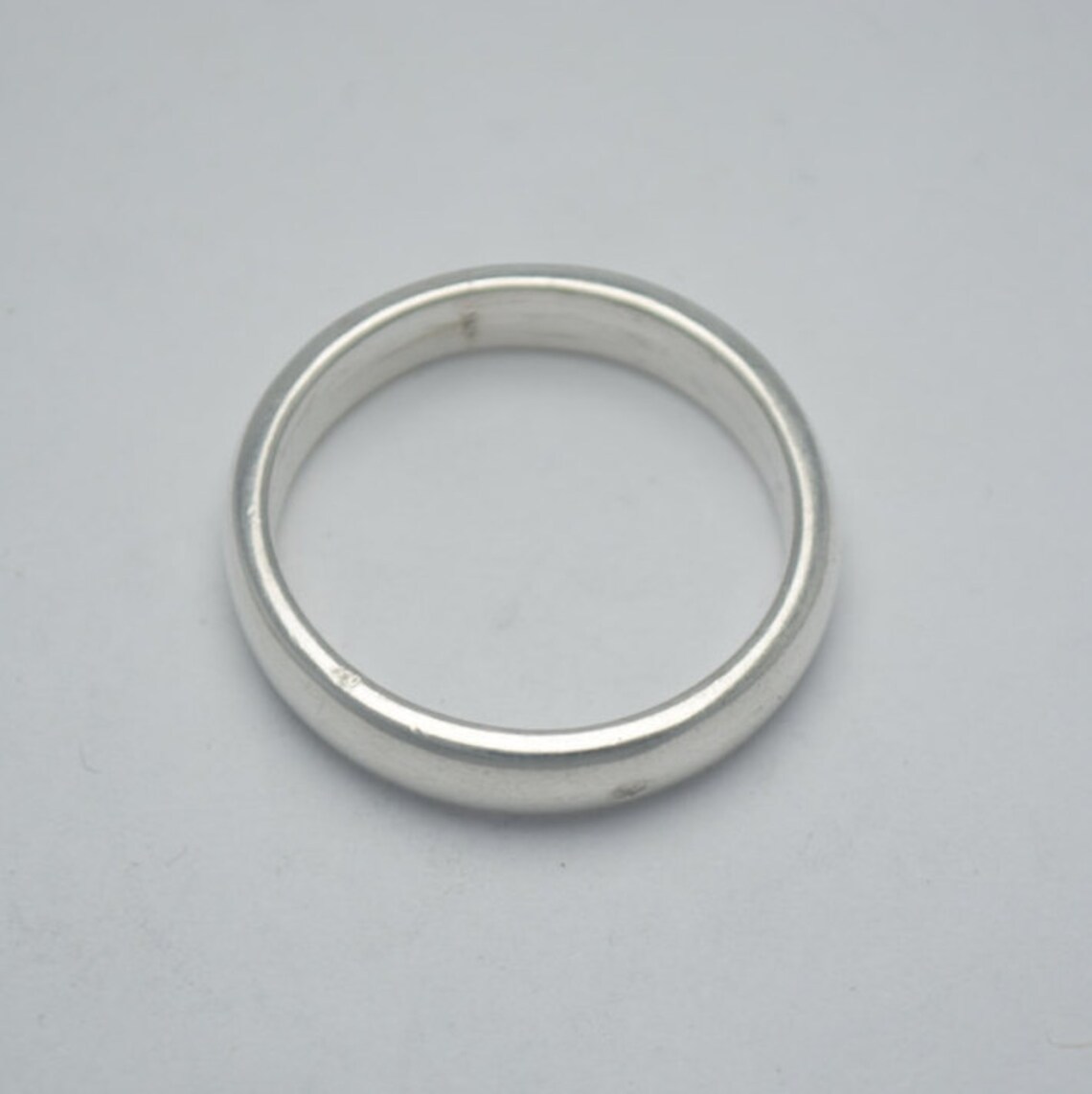 Circle Men Ring in Sterling Silver Man Ring Silver Man Ring | Etsy