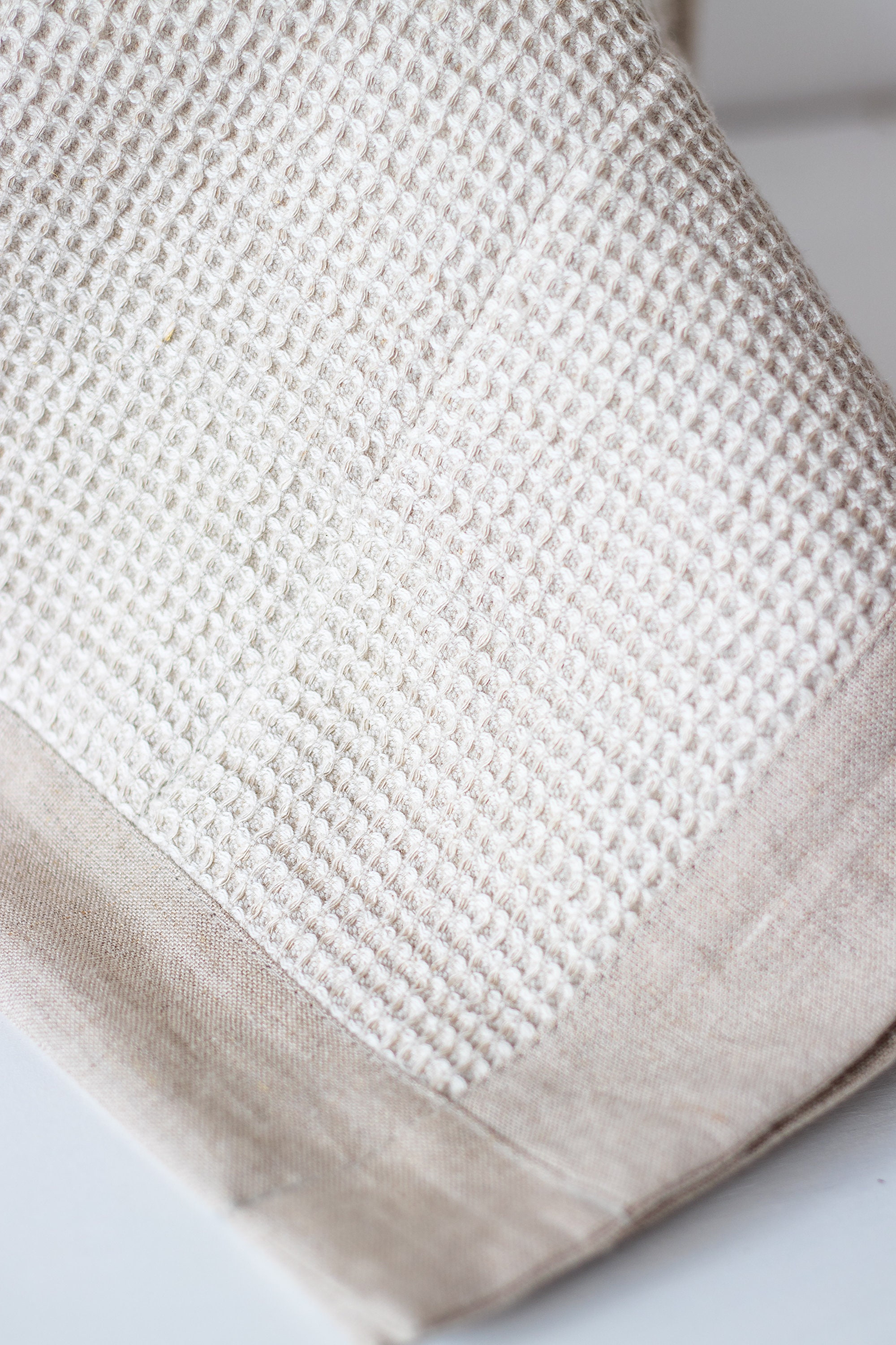 Natural Washable Bath Mat Made of Natural Linen and Waffle - Etsy