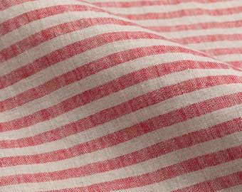 Red Linen Fabric | Etsy