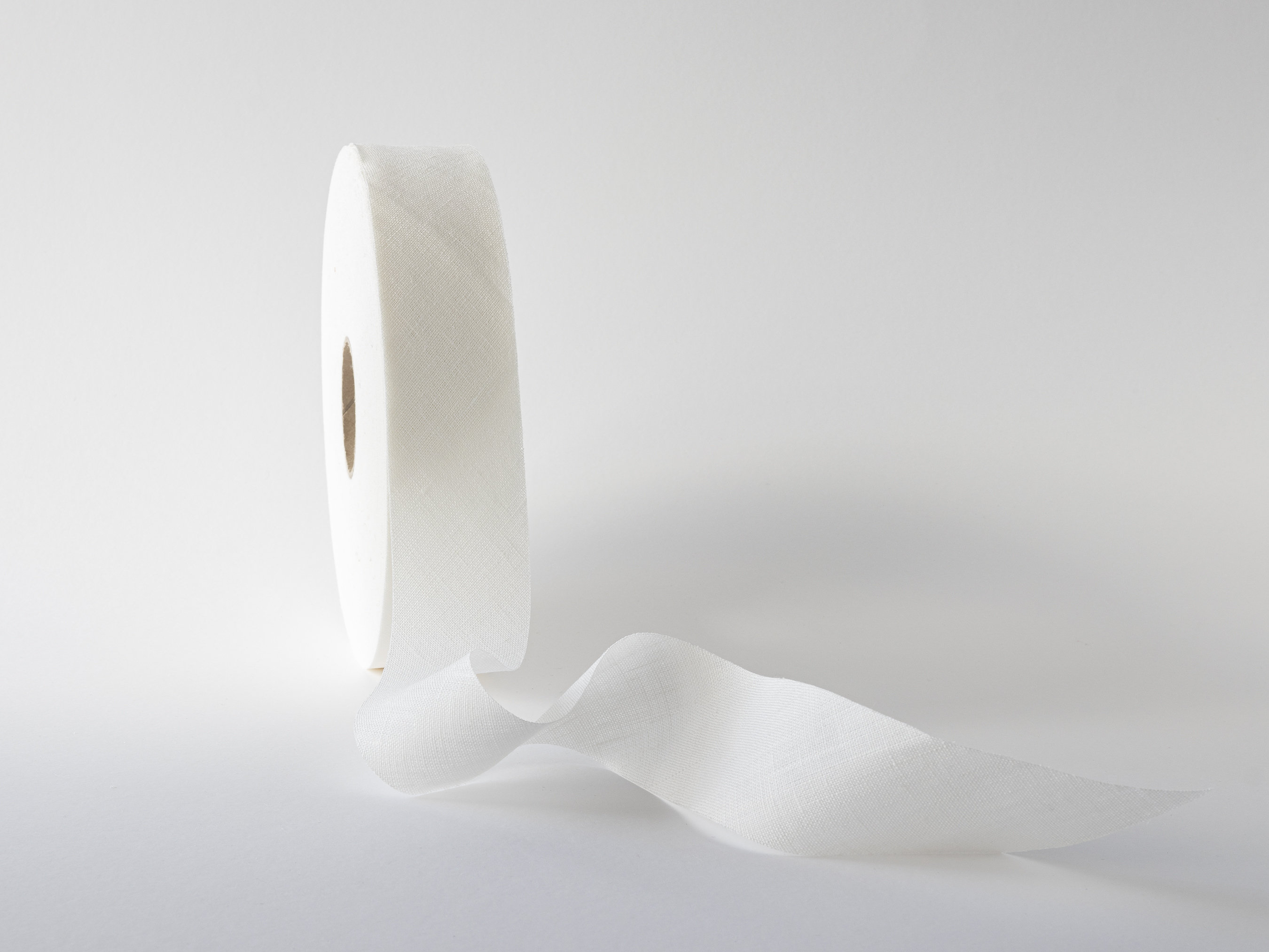 White Linen Unfolded Bias Binding Tape Milk White Flax Bias - Etsy