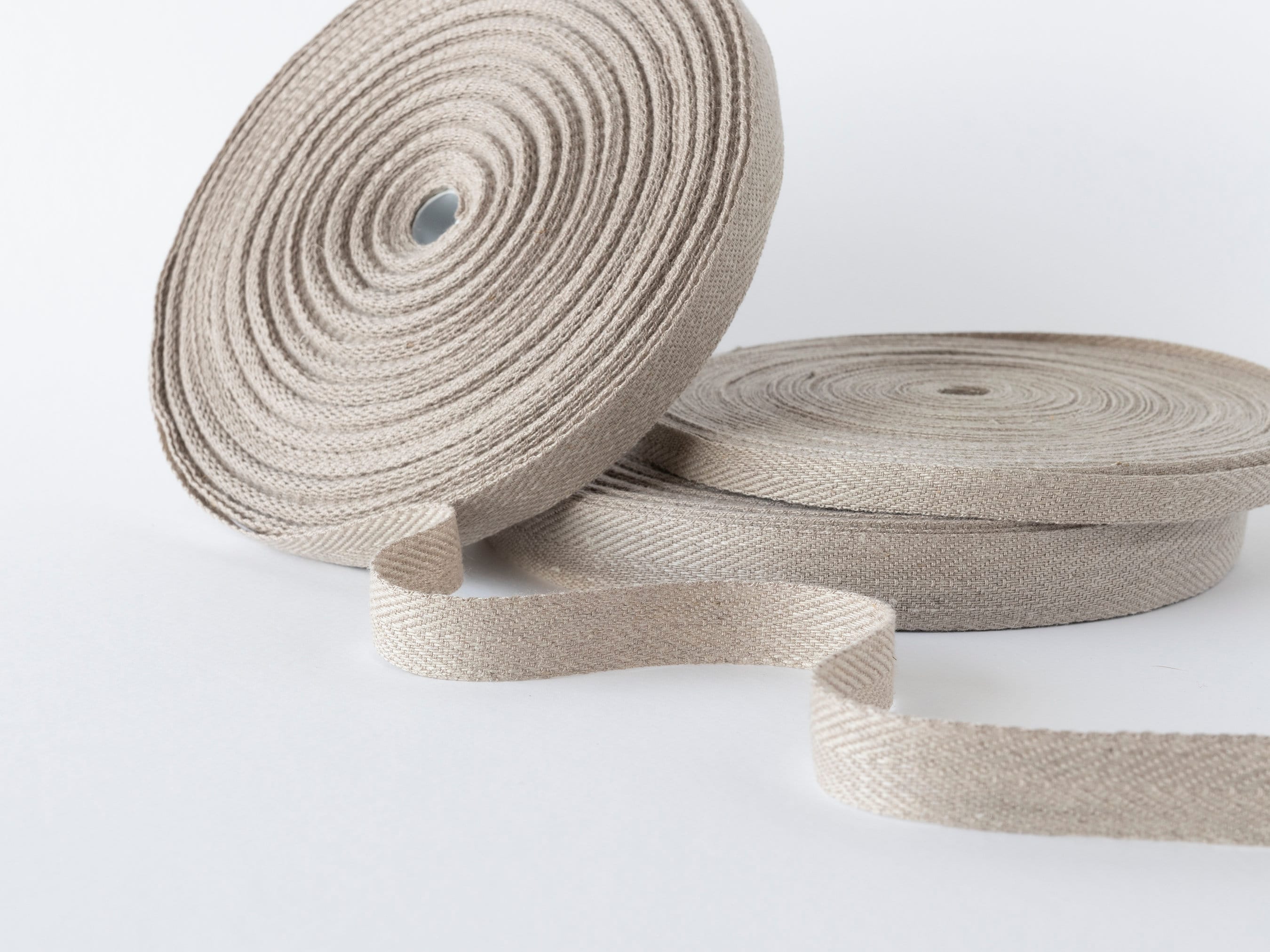 Linen Herringbone Nonadhesive Tape, Unbleached Linen Trim, Linen Blend ...