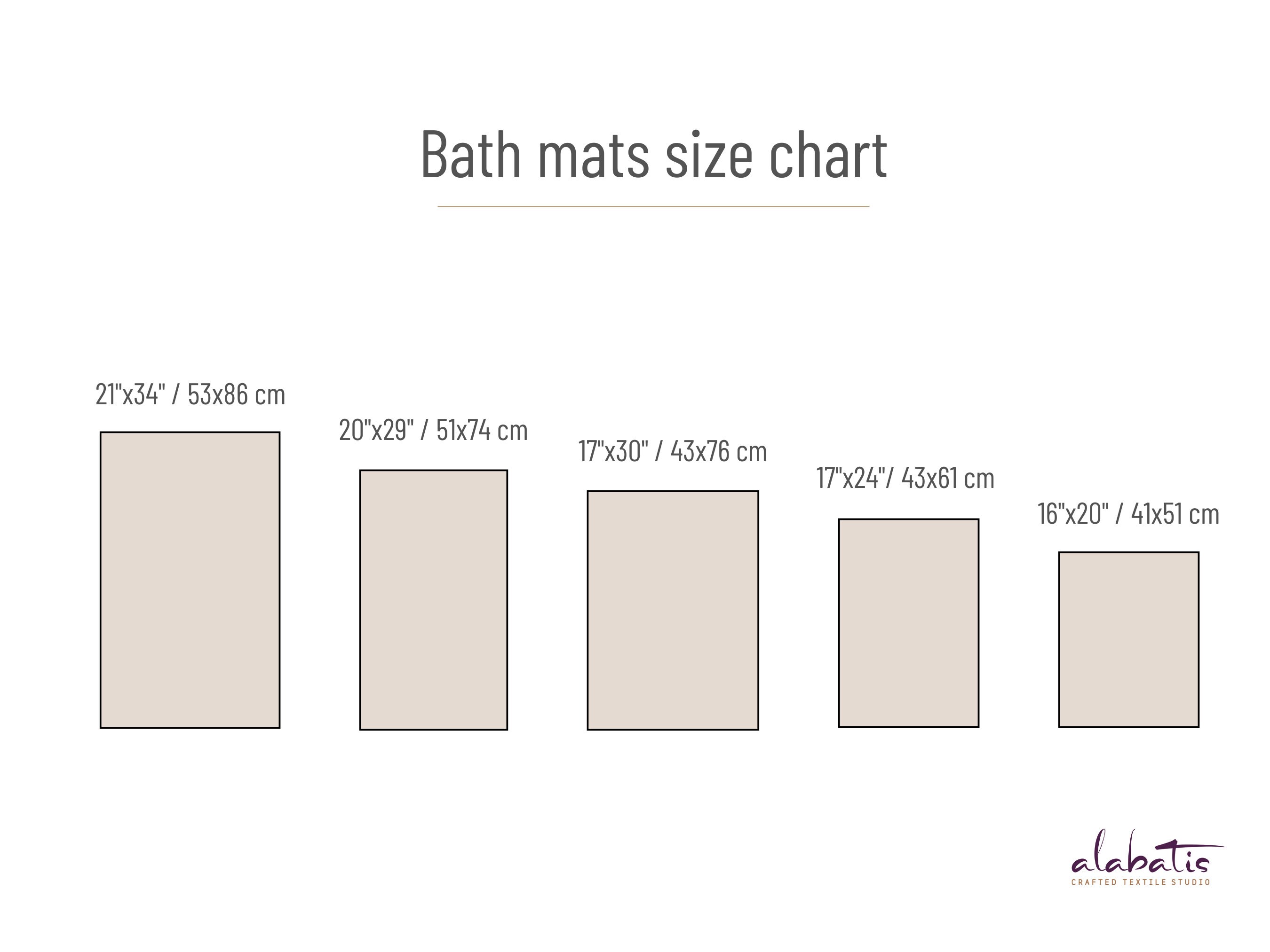 Natural Washable Bath Mat Made of Natural Linen and Waffle - Etsy