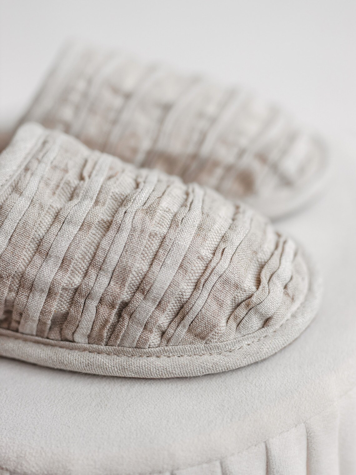 Natural Handmade House Slippers Ladies Linen House Slippers - Etsy