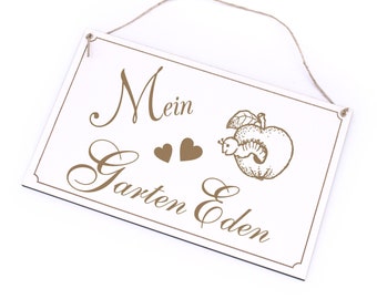 Garden of Eden Sign - Etsy