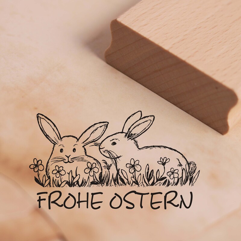 Easter Bunny Stamp - Etsy