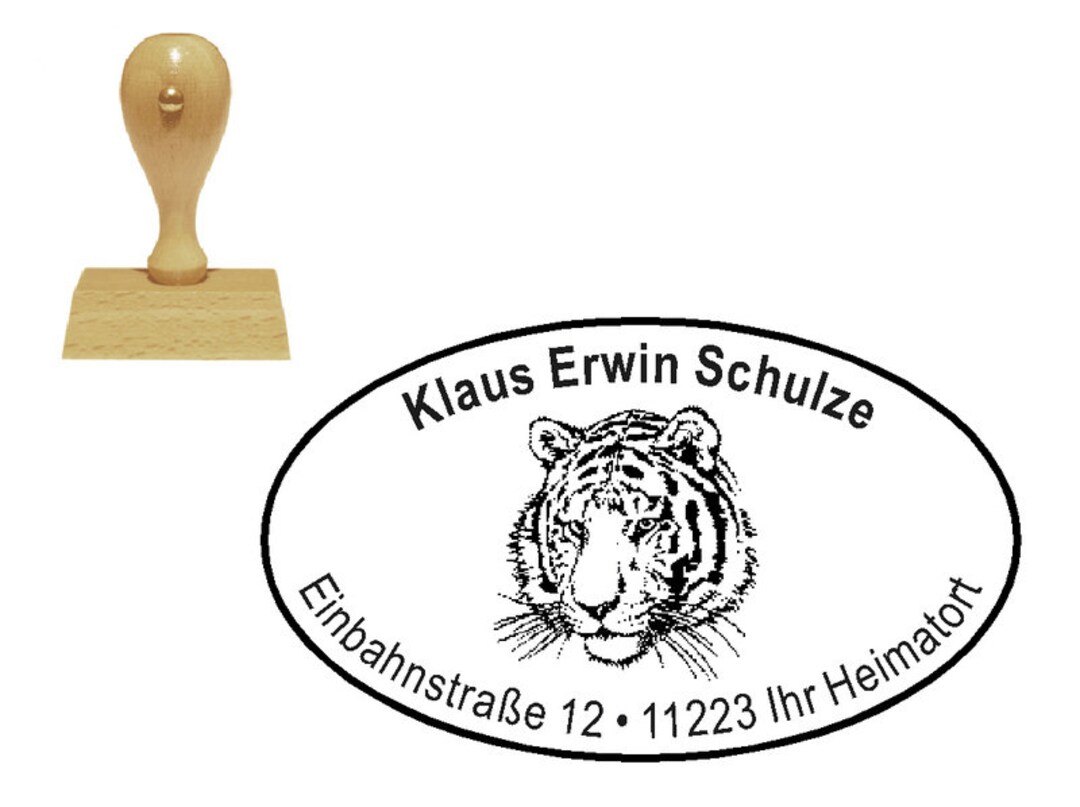 Stamp Wooden Stamps tiger - Etsy UK