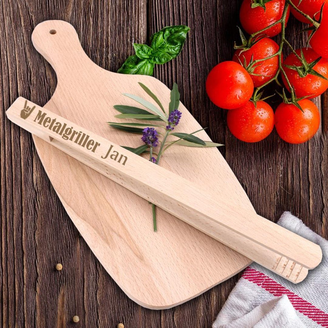 Grill Tongs Personalized With Name and Engraving Metalgriller French ...