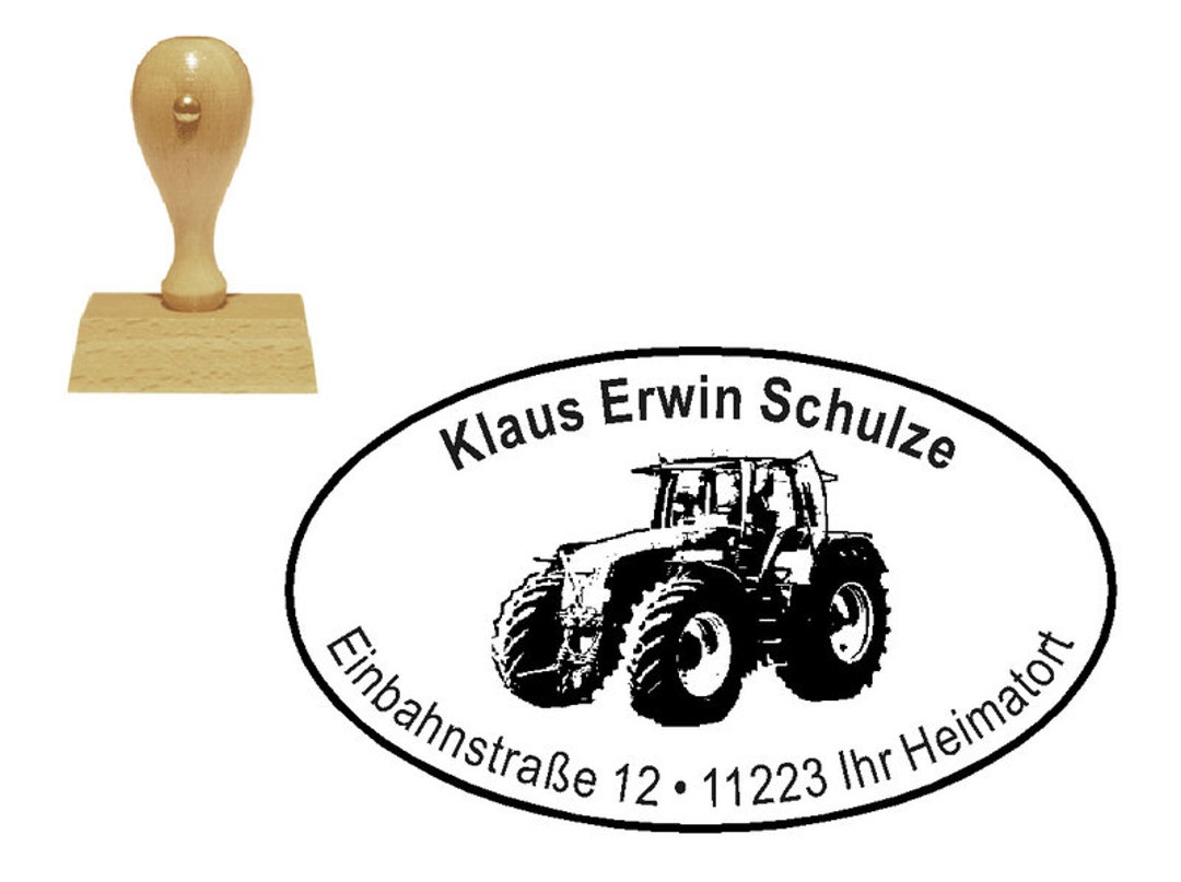Stamp Wooden Stamps TRAKTOR Tractor 07 - Etsy