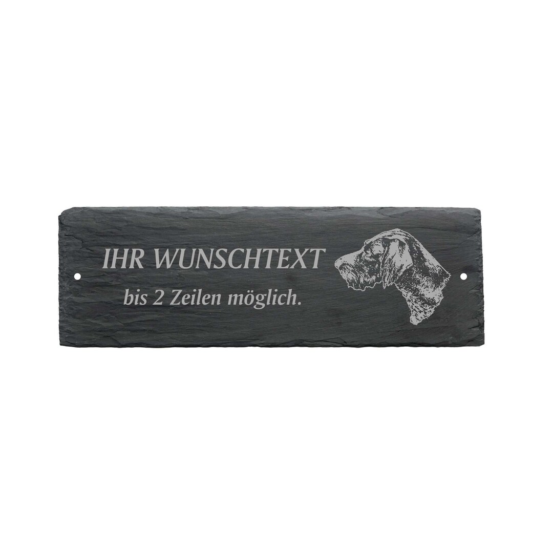 Weatherproof Door Sign "german Drahthaar" With Desired Text / Name ...