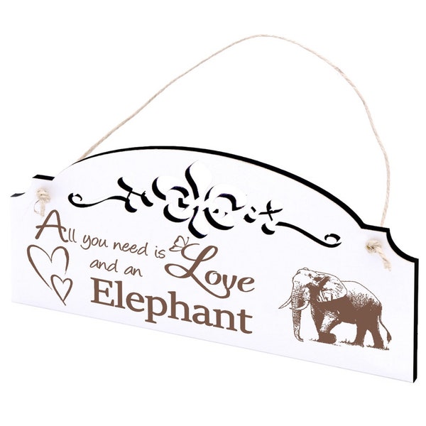 Elephant Wood Sign - Etsy