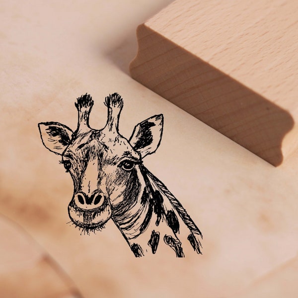 Giraffe Stamp - Etsy