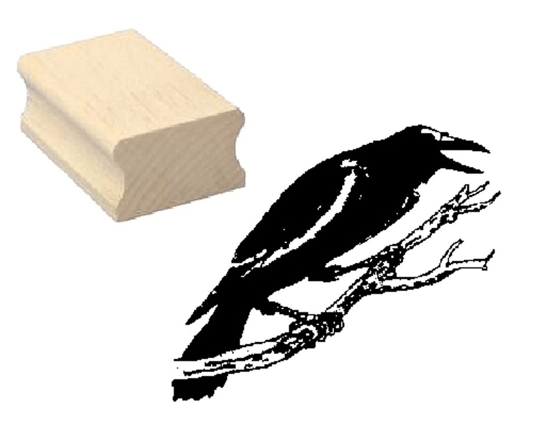 Stamps » CROW » Motif Stamp Wood Stamp Scrapbooking Embossing Crafting ...