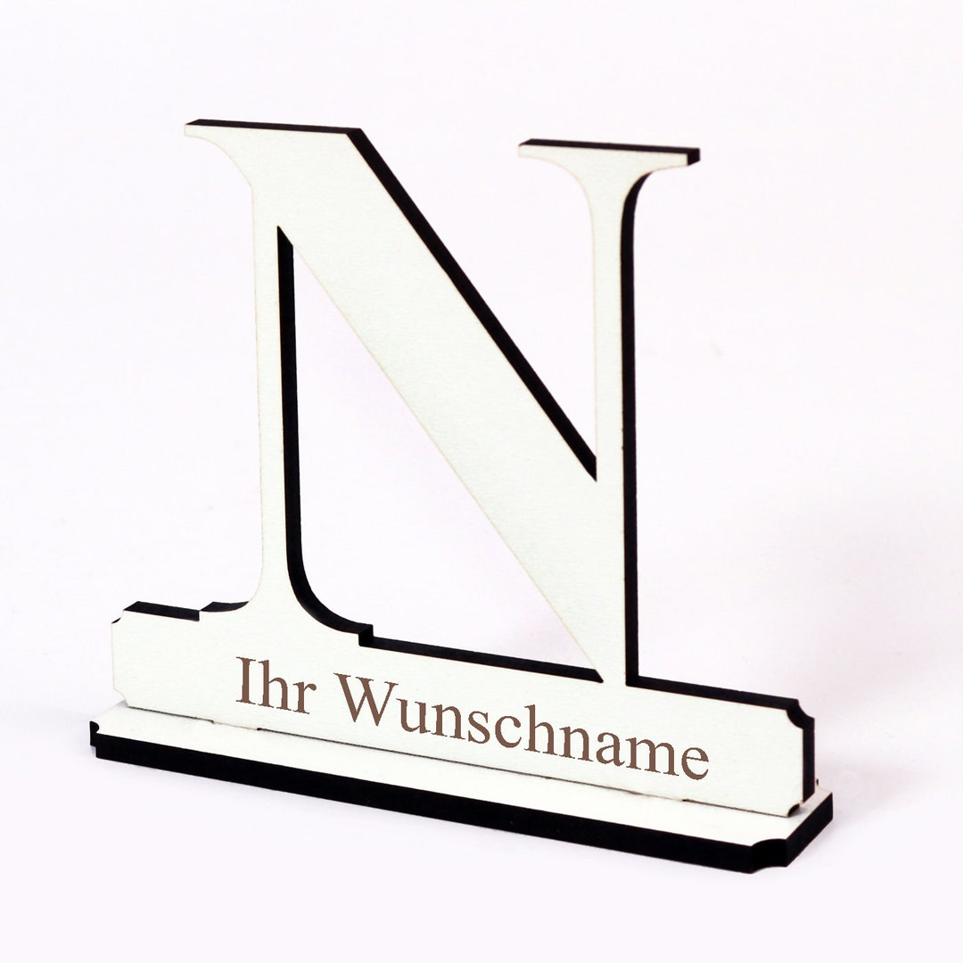 Letter N With Name or Personal Custom Engraving Sign to - Etsy