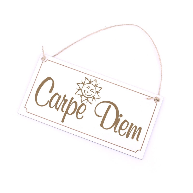 Carpe Diem Sign - Etsy