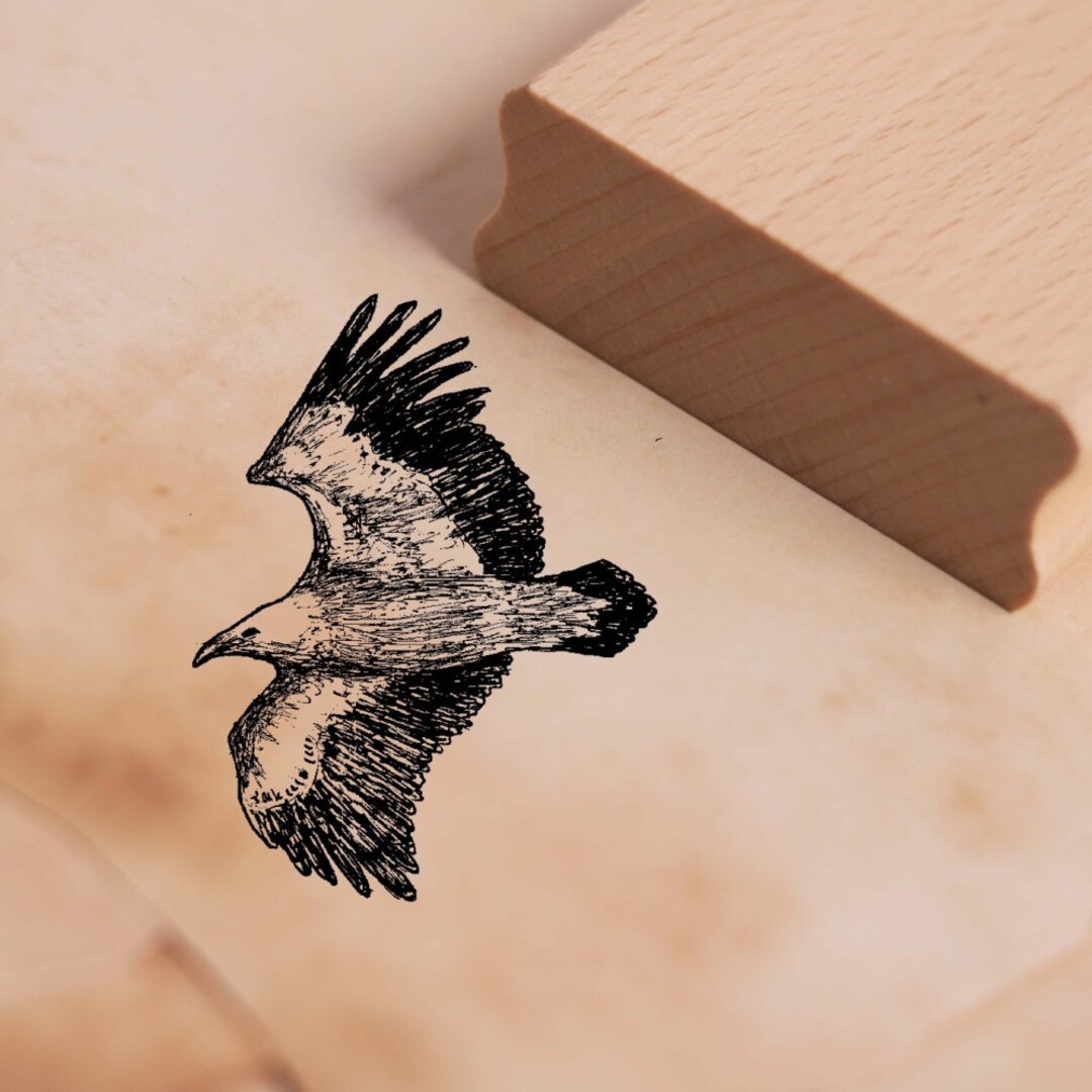Motif Stamp Vulture Flying Stamp Wooden Stamp 37 X 48 Mm Scrapbooking ...